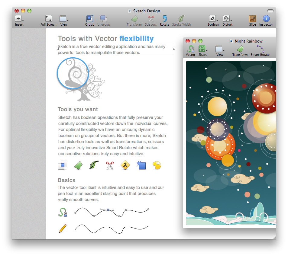 Sneak Peek: Sketch, Vector Drawing App by Bohemian Coding - MacStories